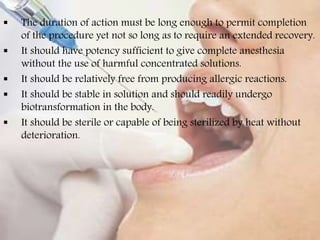 Mechanism of local anesthesia | PPTX