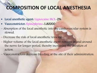 Mechanism of local anesthesia | PPTX