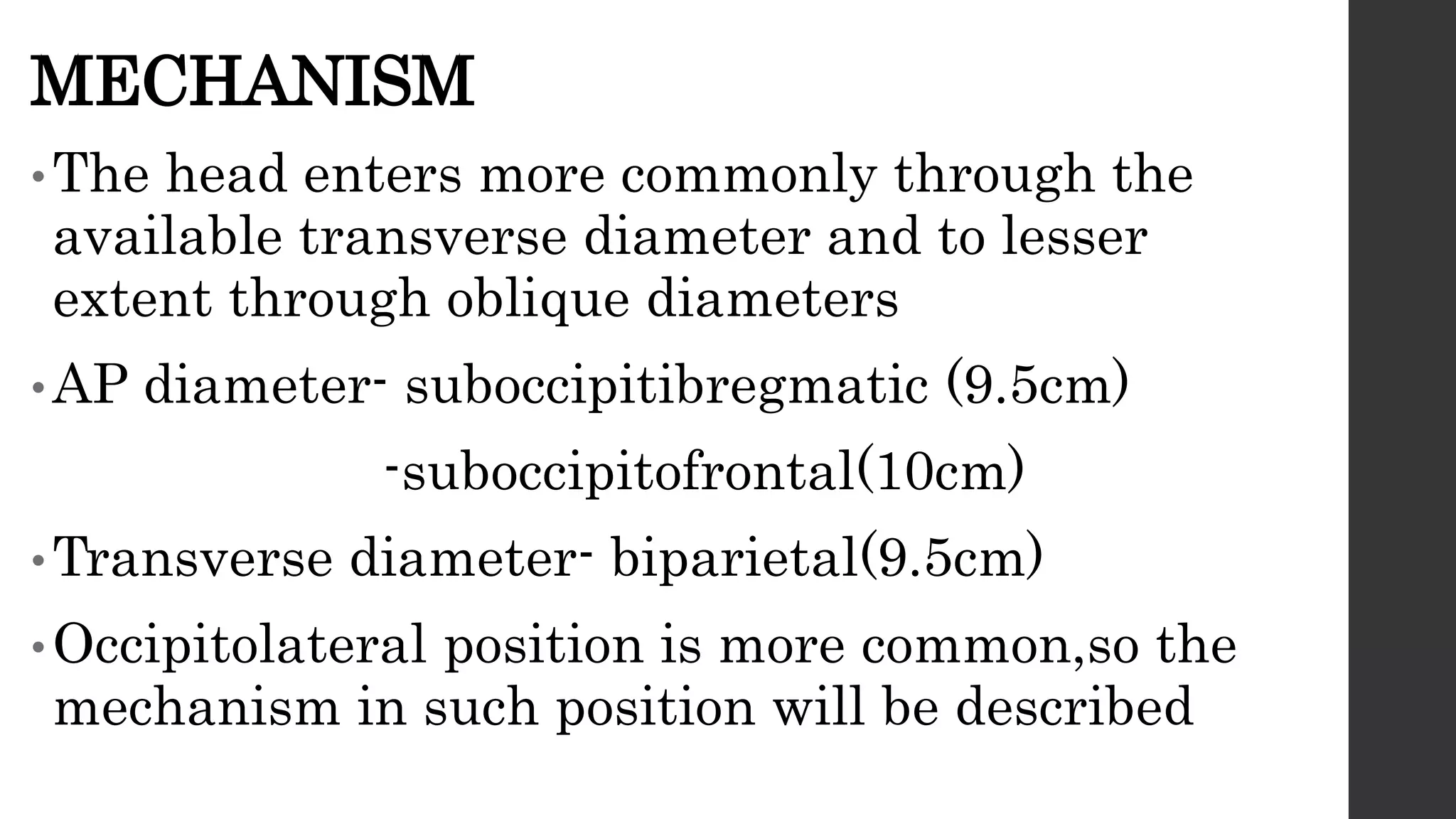 Mechanism of labor | PPTX