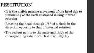 Mechanism of labor | PPTX