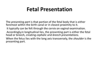 Mechanism of labor | PPSX