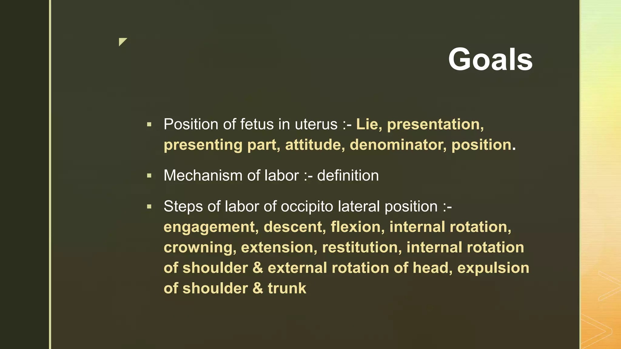 Postition of fetus and Mechanism of labor | PPTX