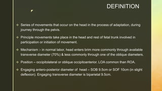 Postition of fetus and Mechanism of labor | PPTX