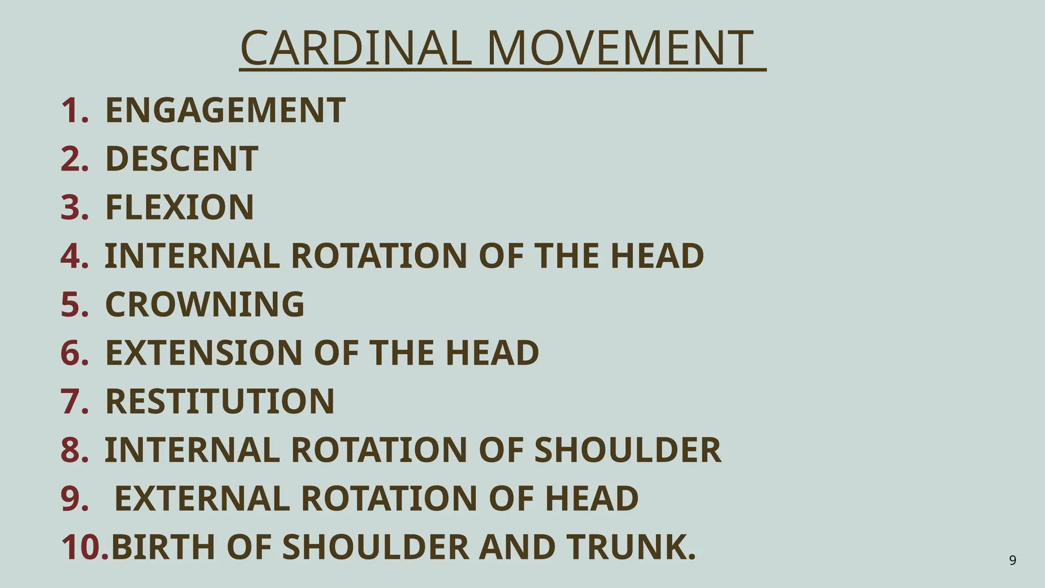 MECHANISM OF LABOR.(Cardinal Movement)Mechanism of labour a series of ...