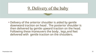MECHANISM OF LABOR.(Cardinal Movement)Mechanism of labour a series of ...