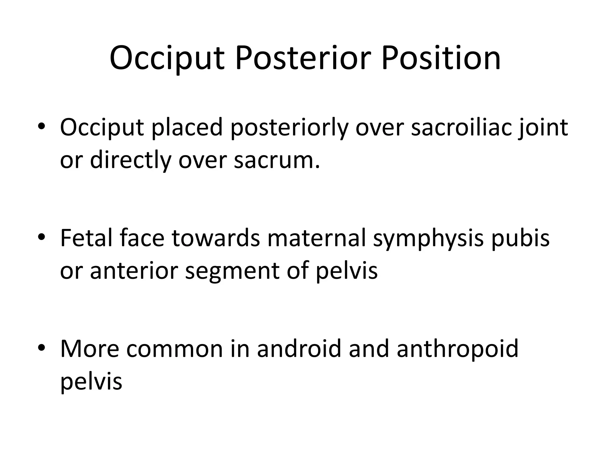 Mechanism of labor in right occipito posterior position | PPTX