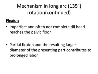 Mechanism of labor in right occipito posterior position | PPTX