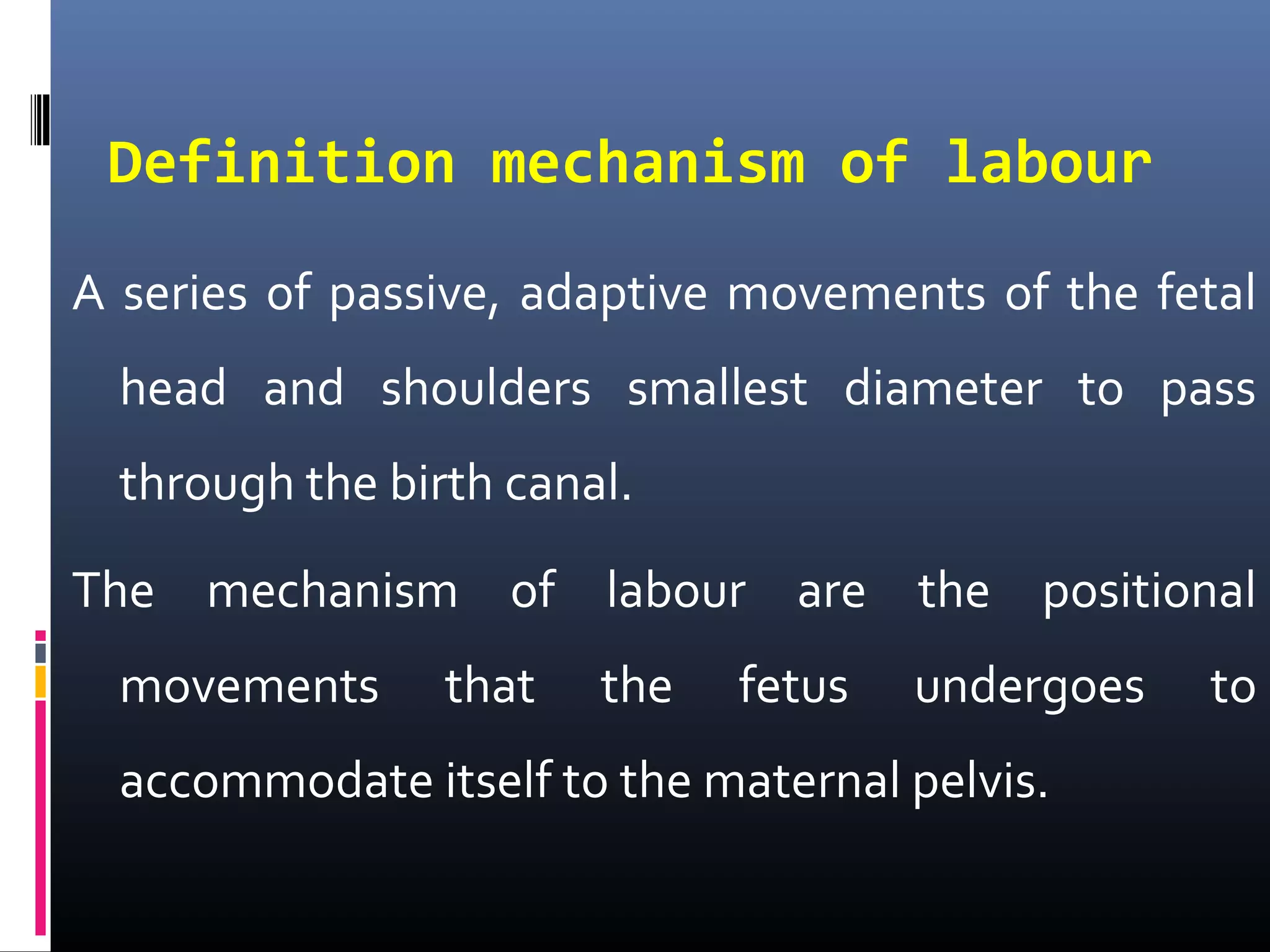 Mechanism of labour | PPT