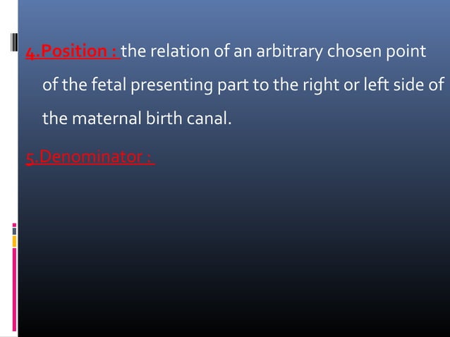 Mechanism of labour | PPT