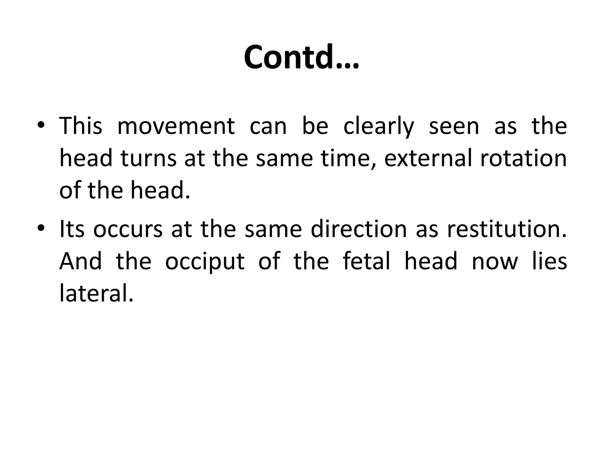 Mechanism of labour | PPTX