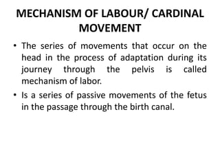 Mechanism of labour | PPTX