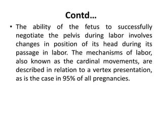 Mechanism of labour | PPTX