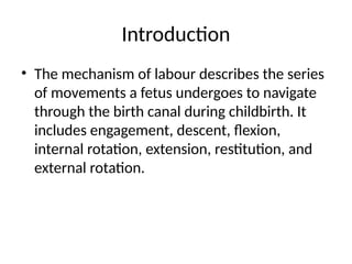 Mechanism_of_Labour normal and abnormal labour | PPTX