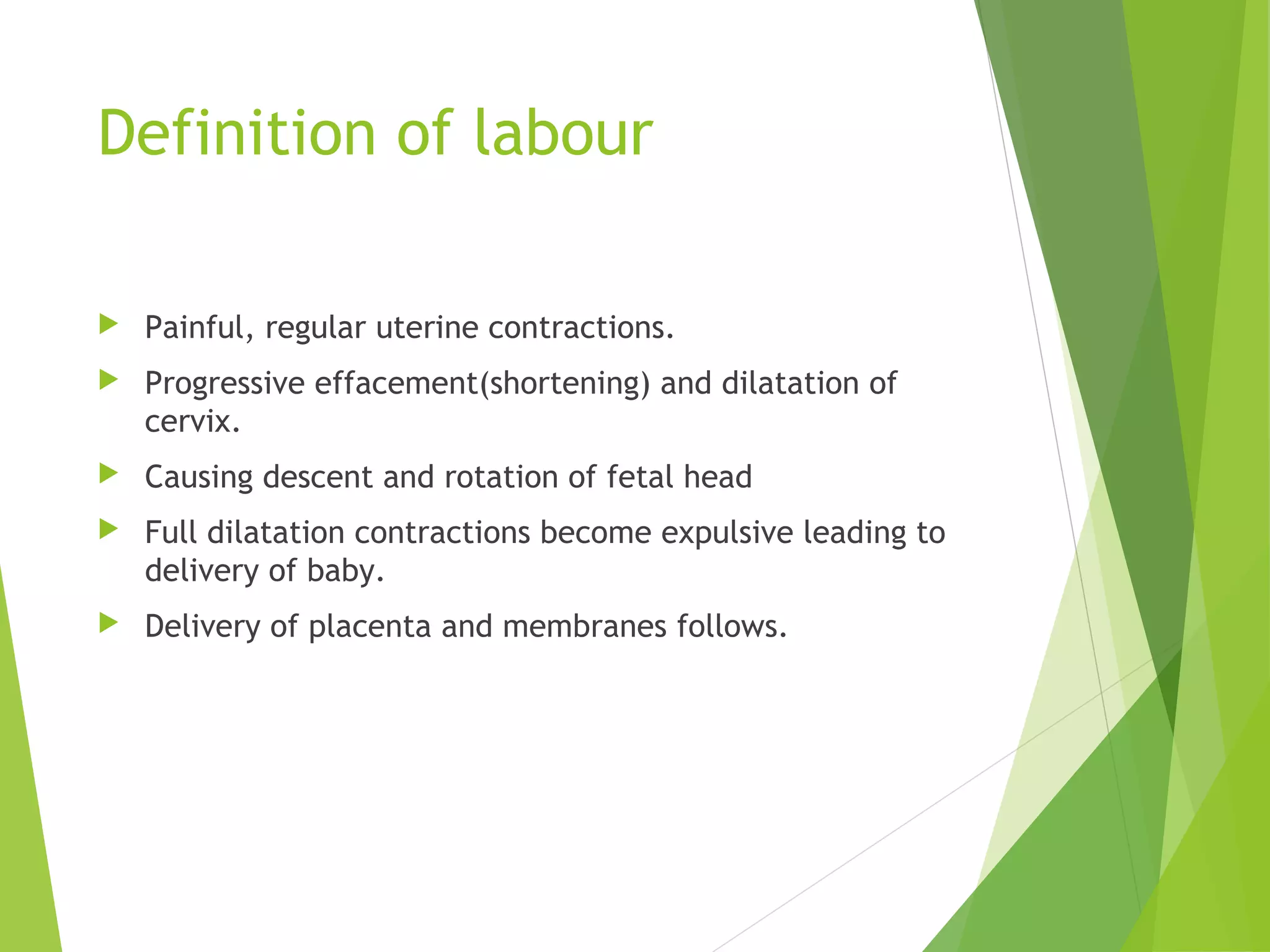 Mechanism of labour and use of partogram | PPT