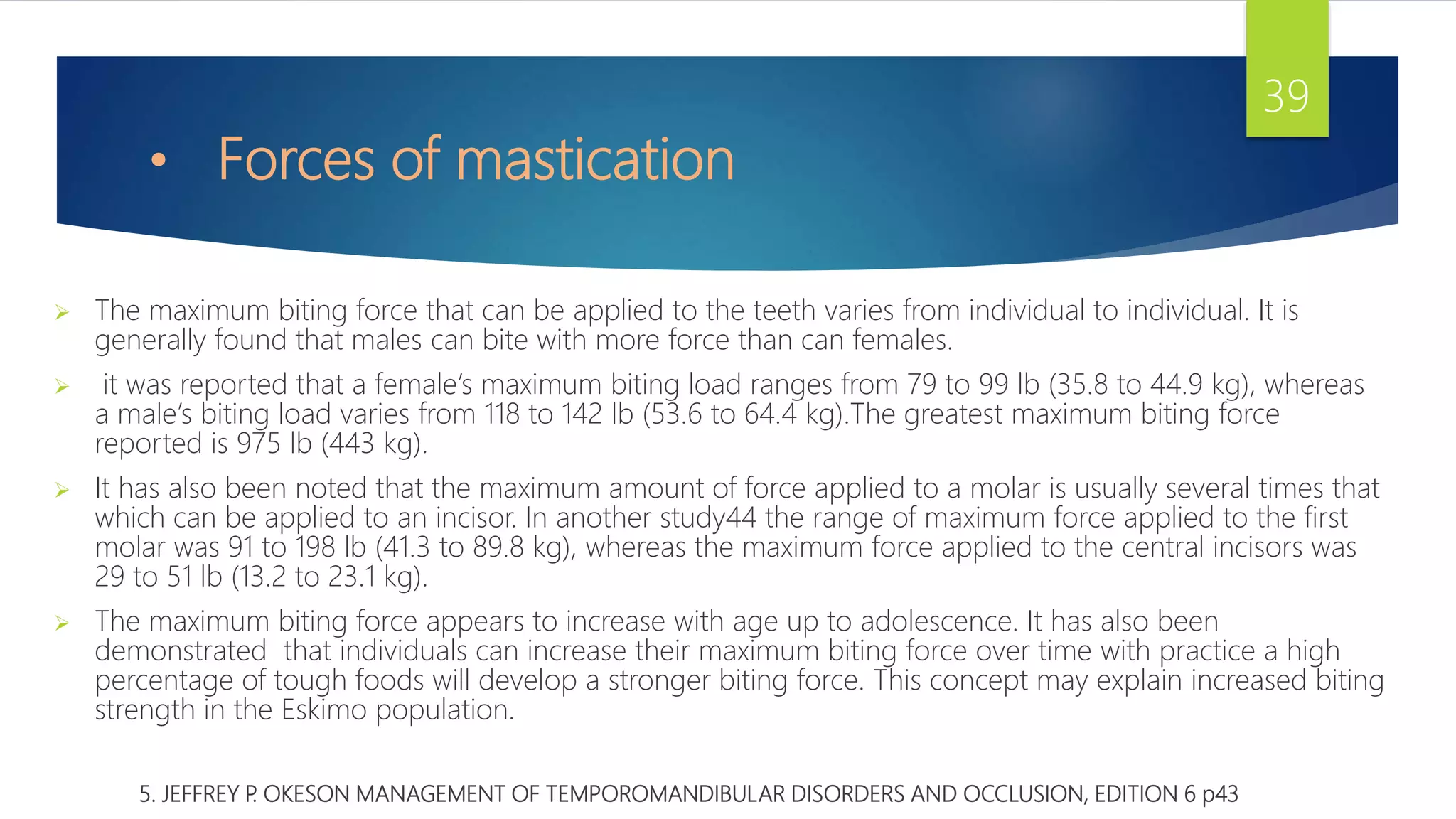 Mechanism of mastication | PPTX