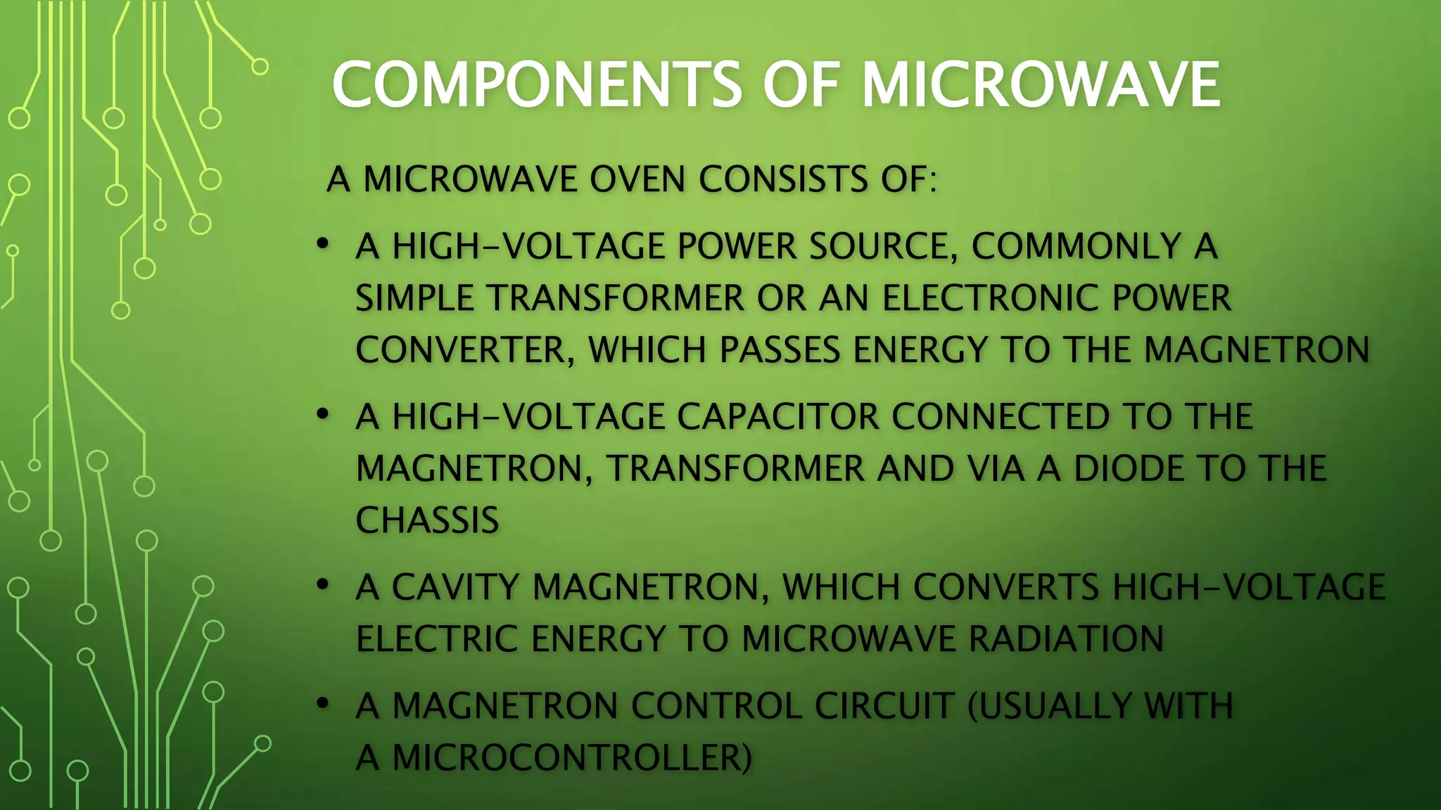 Mechanism of microwave oven | PPTX