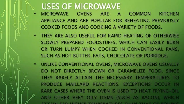 Mechanism of microwave oven | PPT