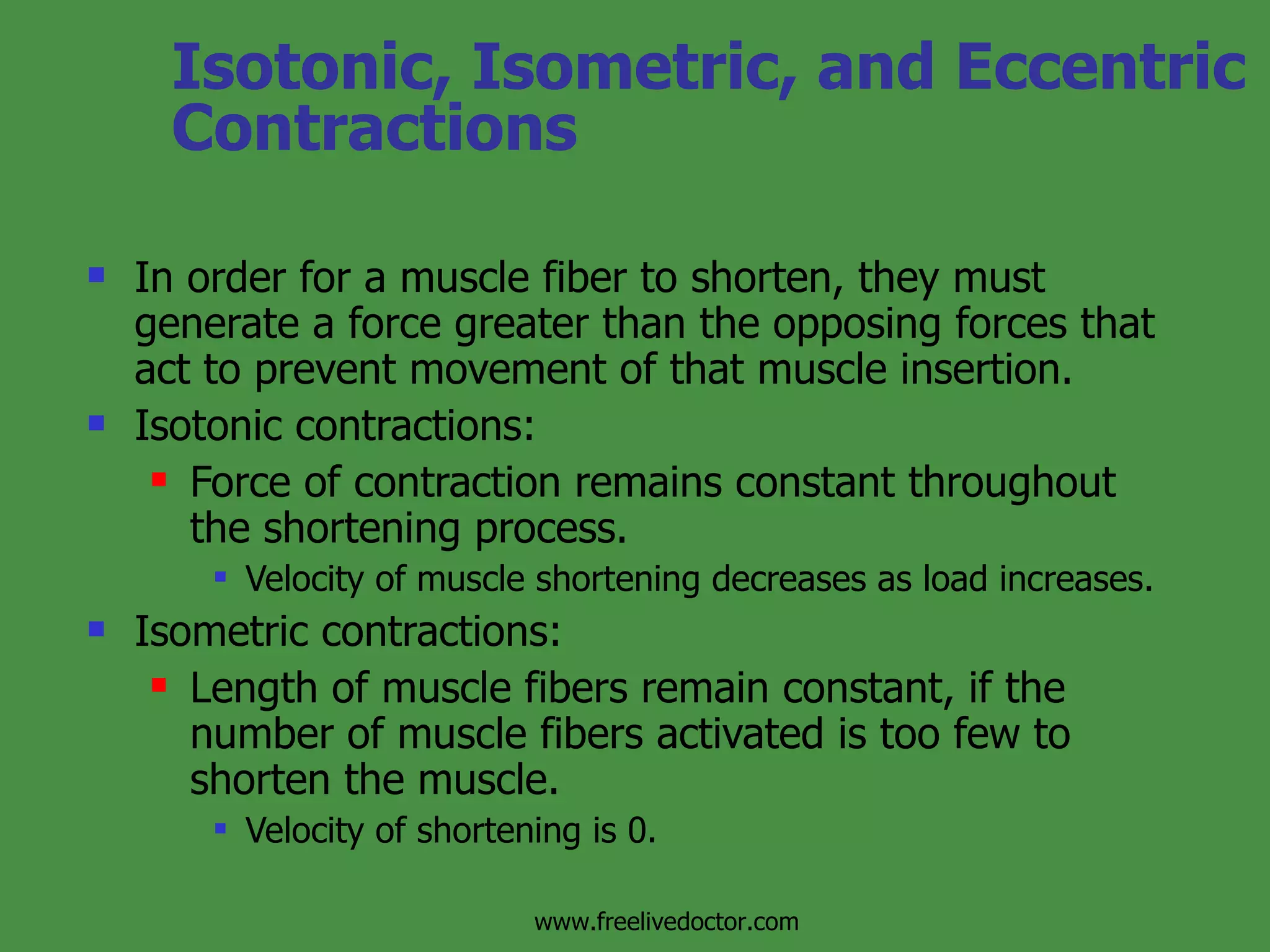 Mechanism Of Muscle Contraction&Neural Control | PPT