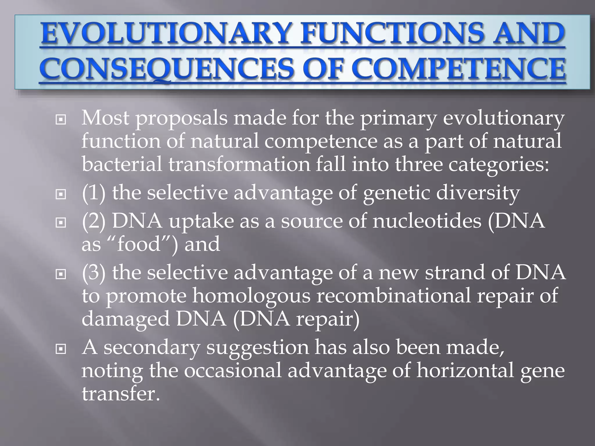 Mechanism of natural competence by Jaimin Maheta | PPTX