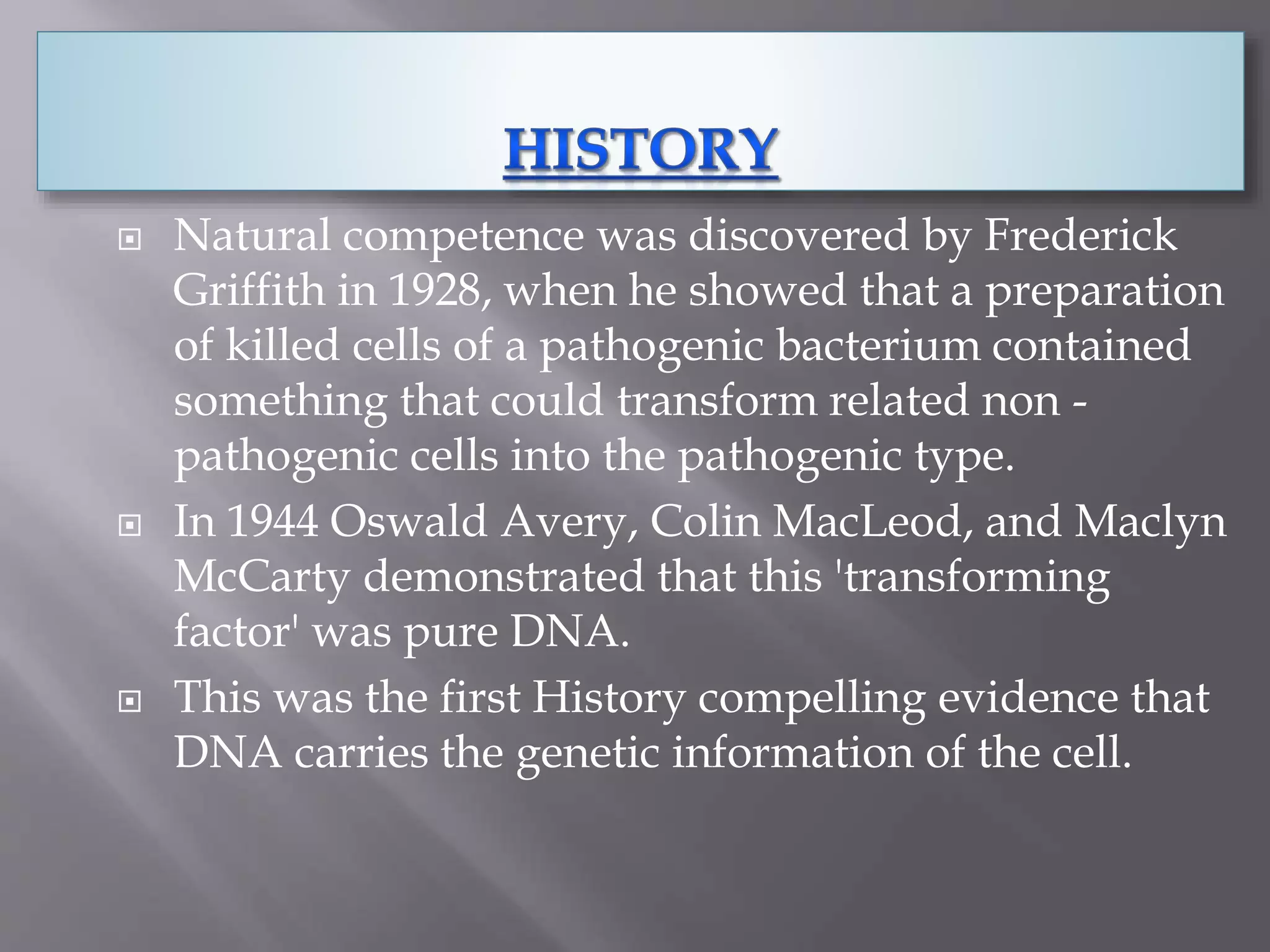 Mechanism of natural competence by Jaimin Maheta | PPTX