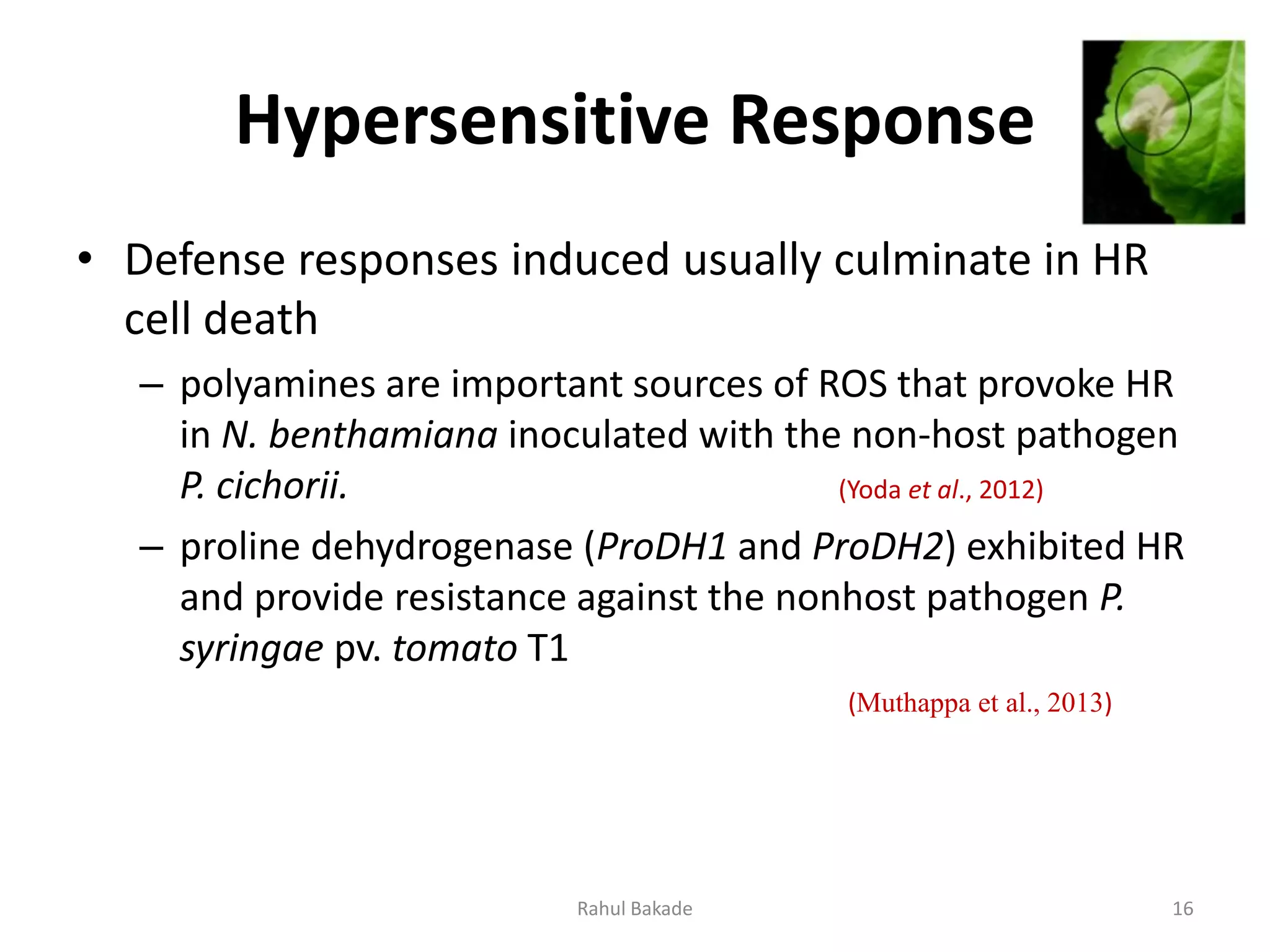 Mechanism of non host resistance against bacterial pathogens | PDF