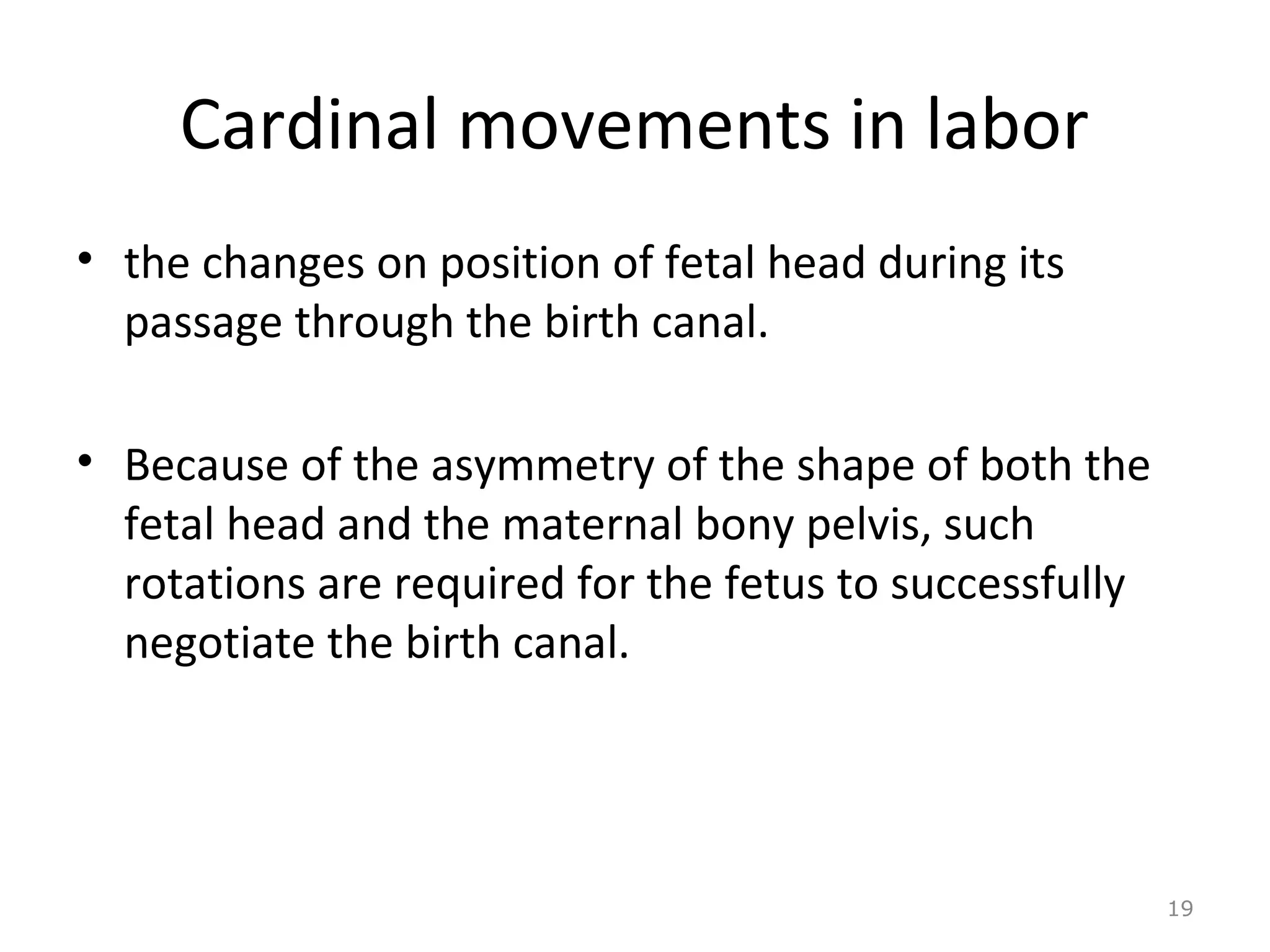 Mechanism of normal labor | PPT