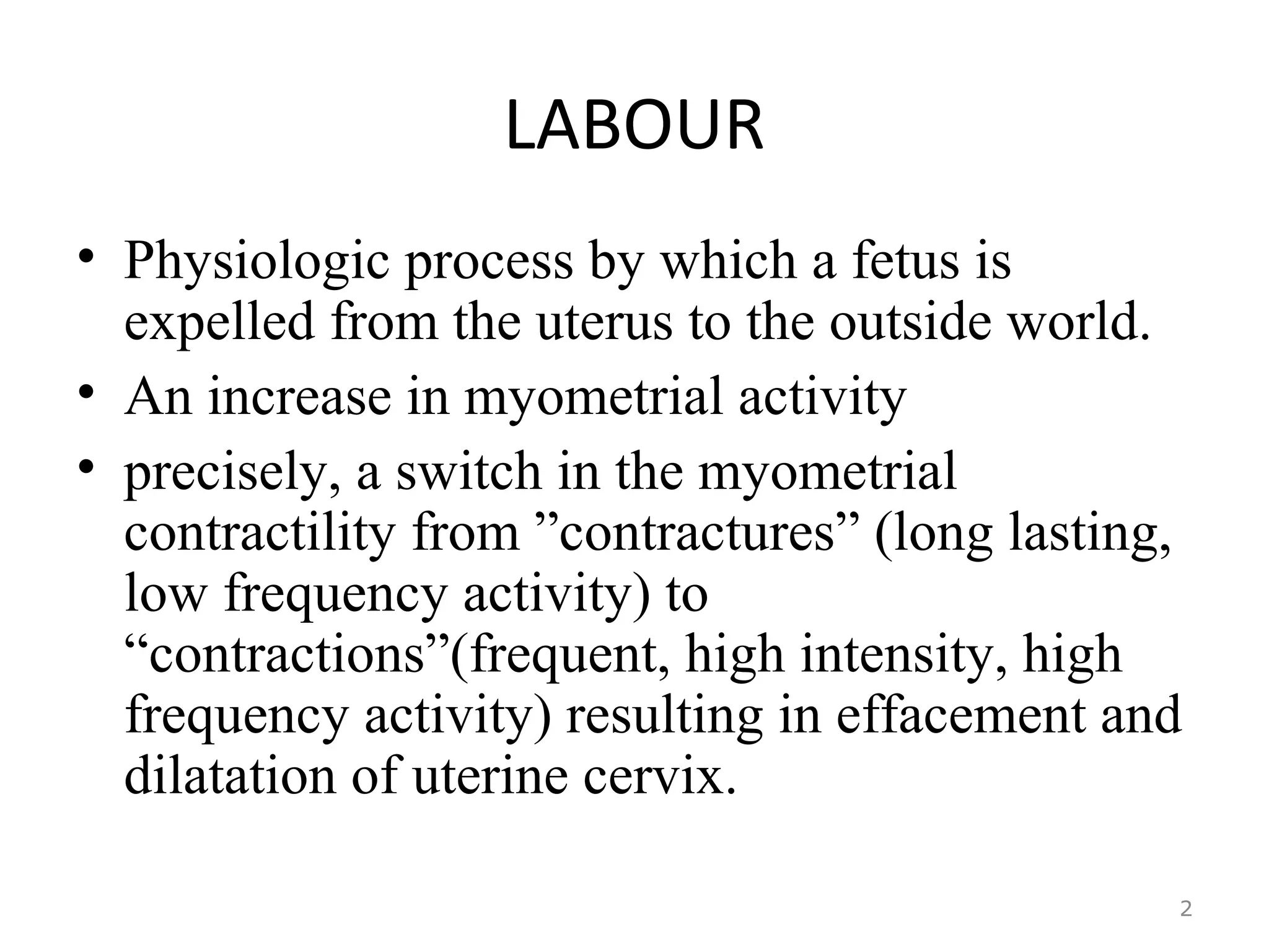 Mechanism of normal labor | PPT