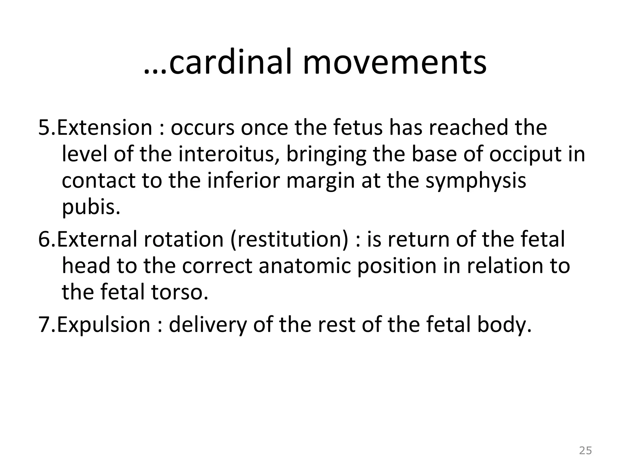 Mechanism of normal labor | PPT