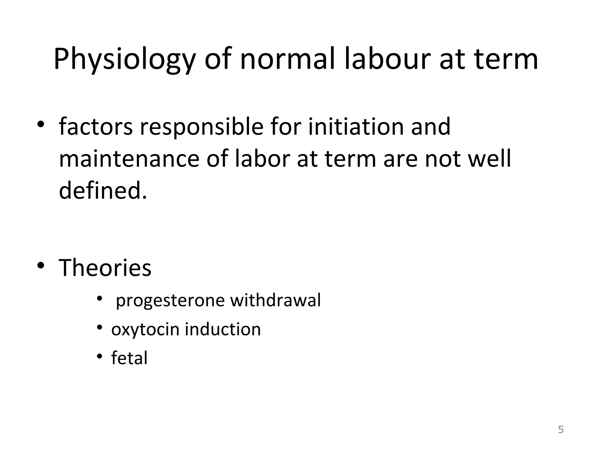 Mechanism of normal labor | PPT