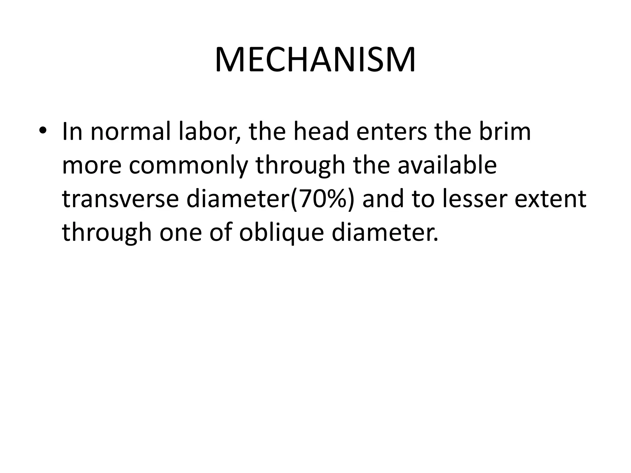 MECHANISM OF NORMAL LABOR it is important topic of all catteries ...
