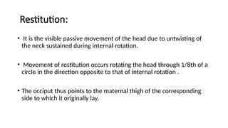 MECHANISM OF NORMAL LABOR in obs and gynaec | PPTX