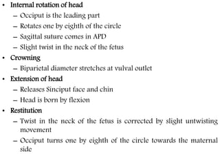 Mechanism of normal labour | PPTX