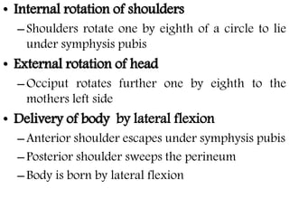 Mechanism of normal labour | PPTX