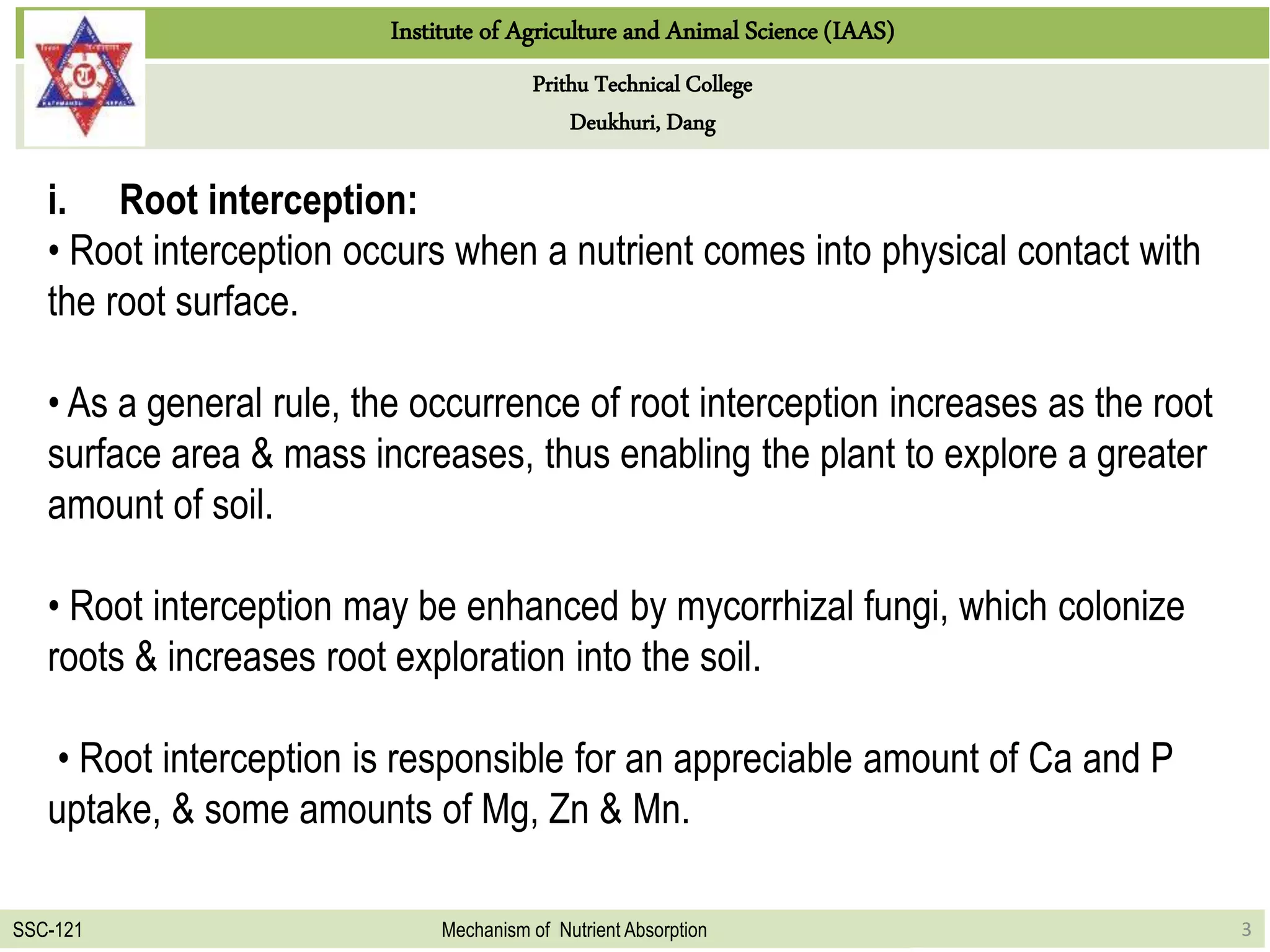 Mechanism of nutrient absorption | PPTX