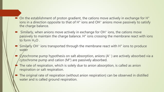 Mechanism of nutrient uptake in plants | PPTX | Chemistry | Science
