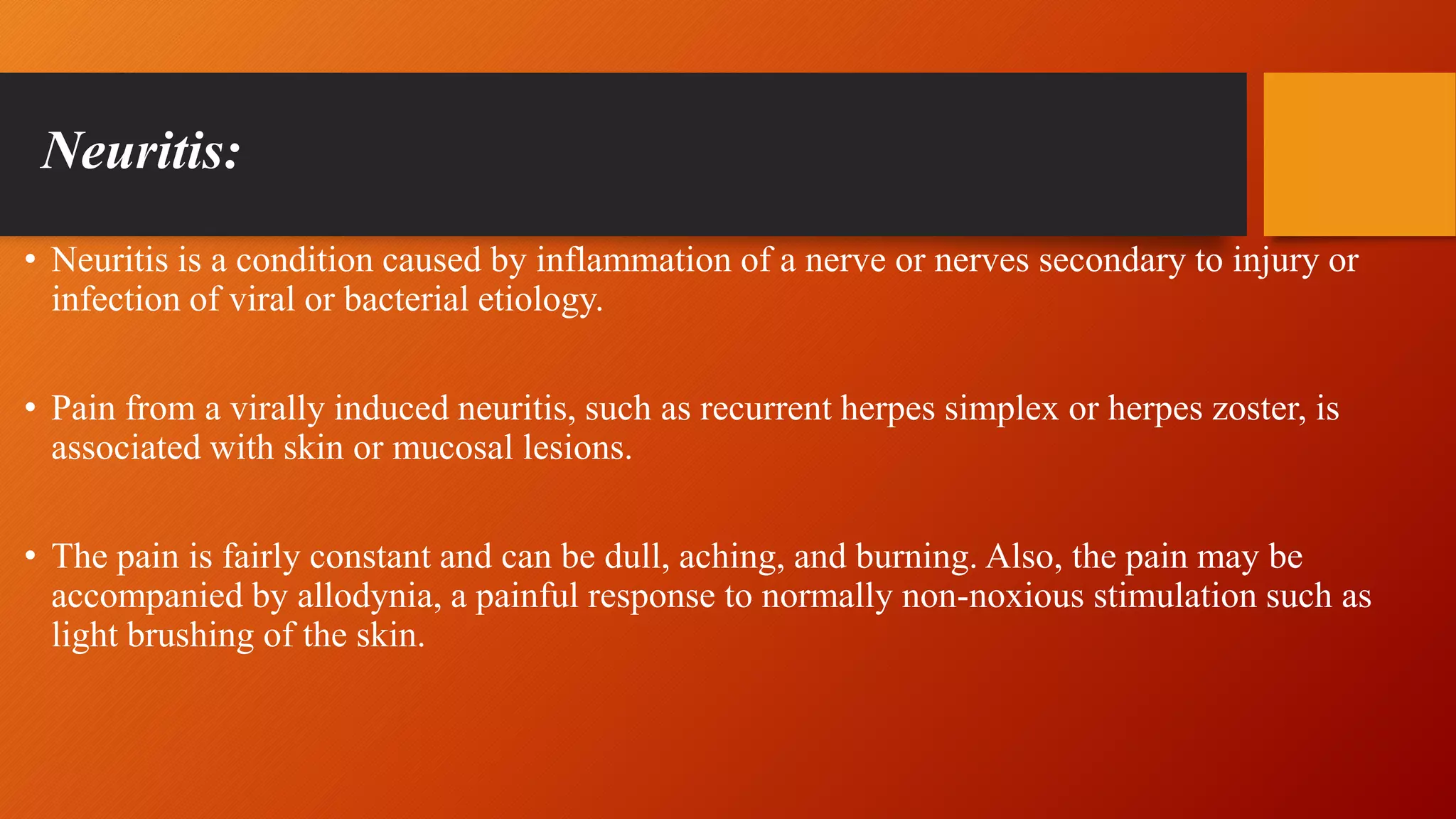 Mechanism of odontogenic and non odontogenic pain | PPTX