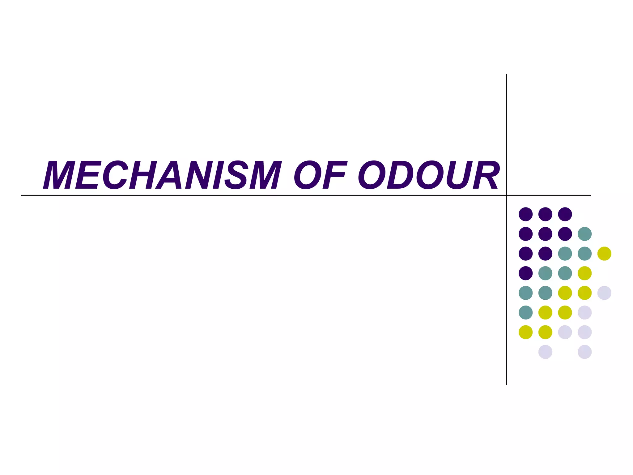 Mechanism of odour | PPTX