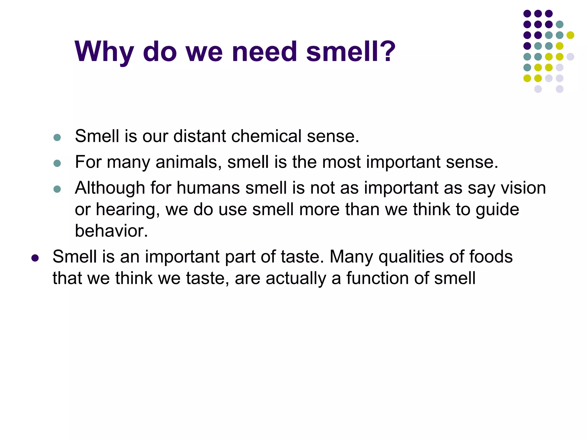 Mechanism of odour | PPTX