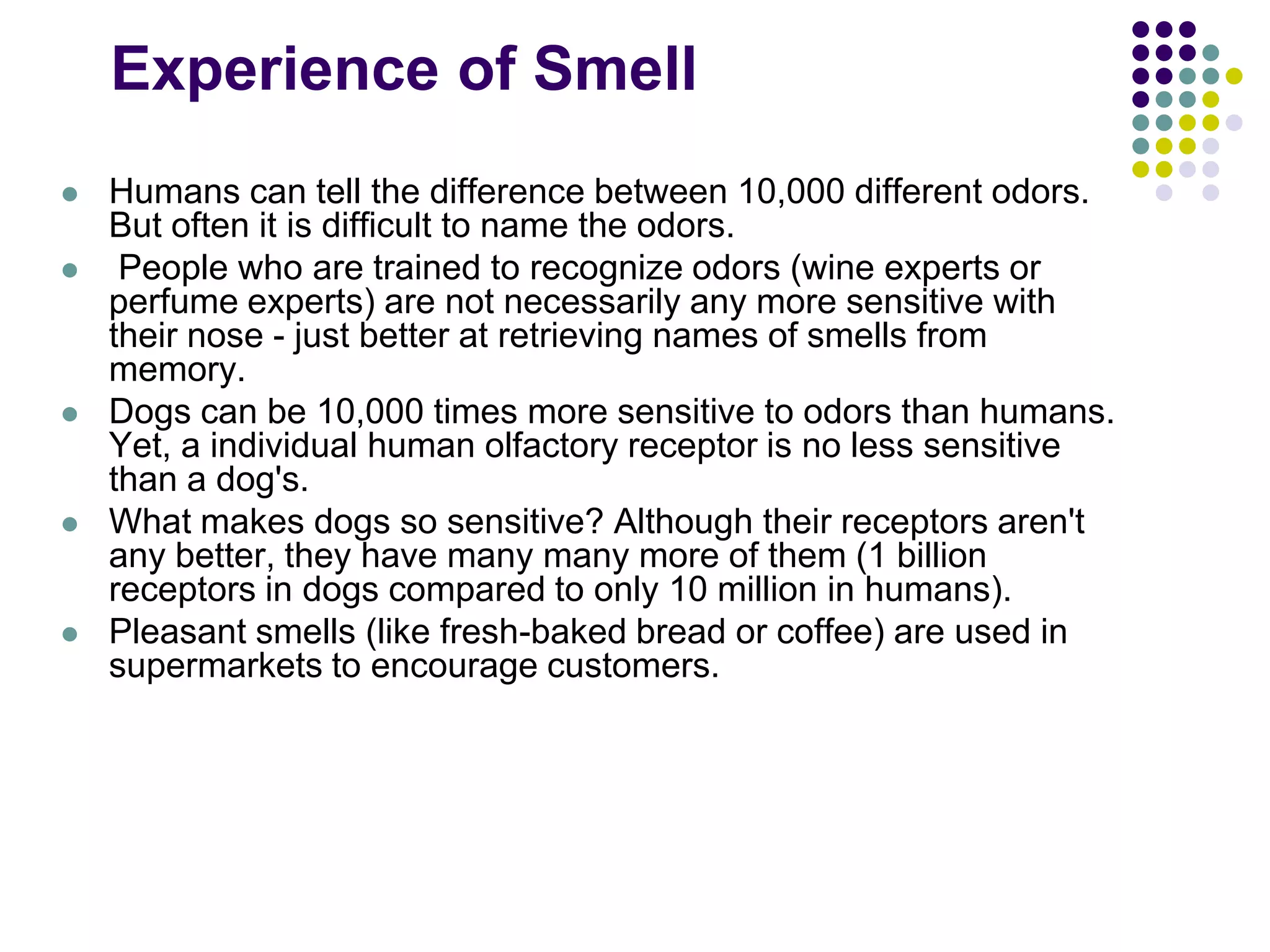 Mechanism of odour | PPTX
