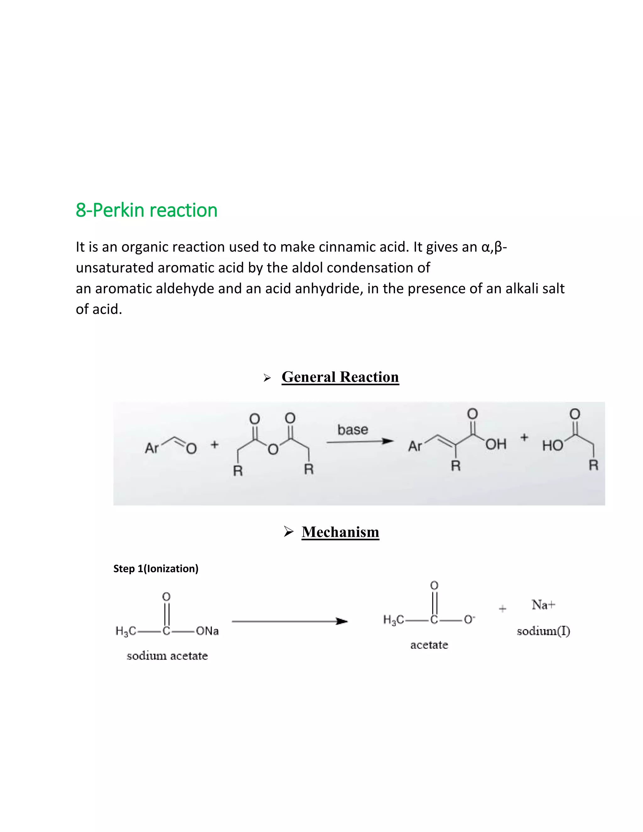 Most Important Reactions Mechanism of Organic Chemistry | PDF