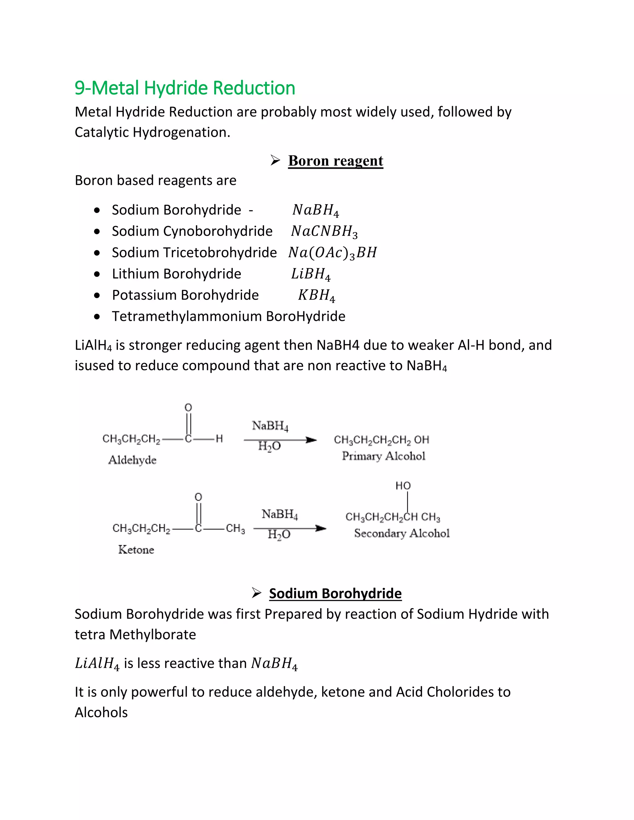 Most Important Reactions Mechanism of Organic Chemistry | DOCX