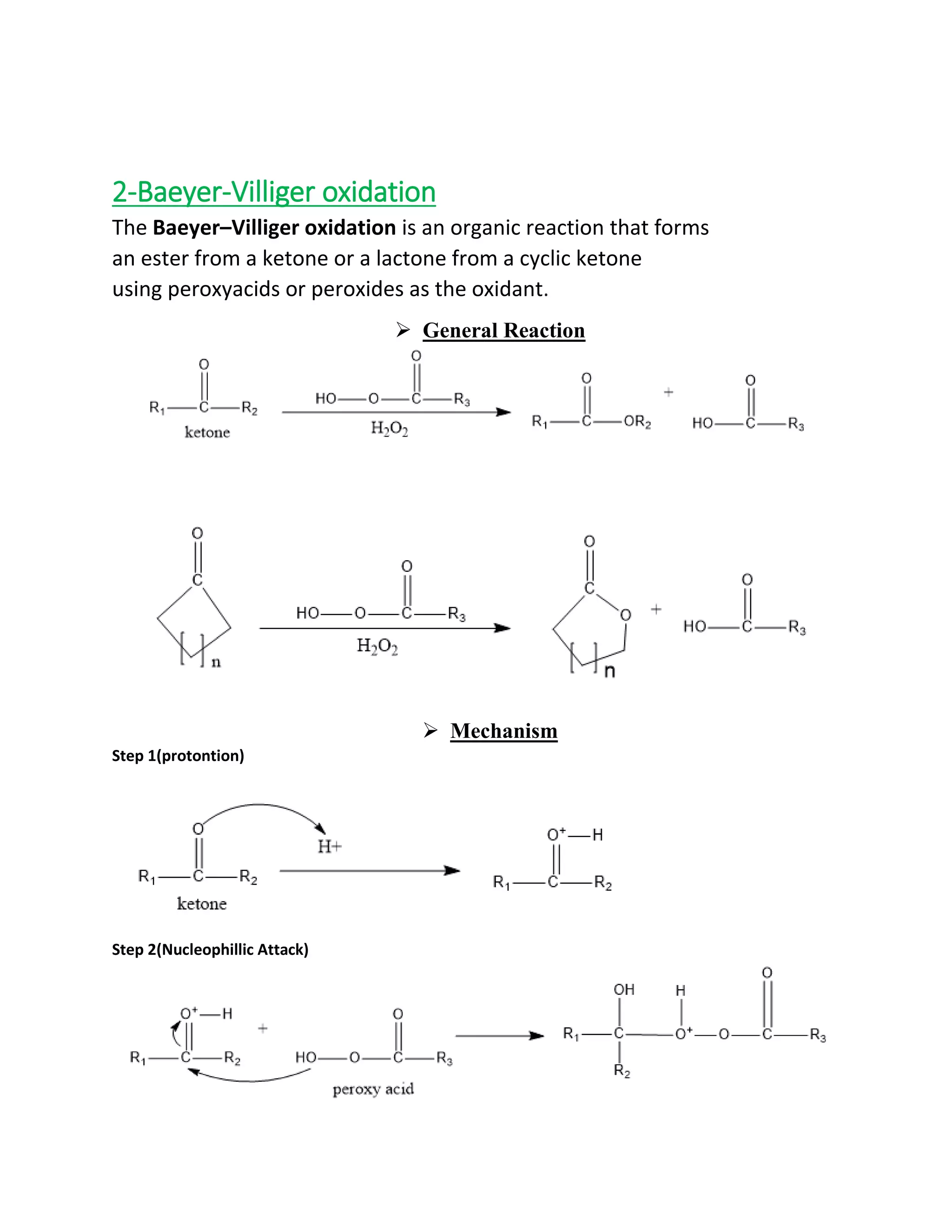 Most Important Reactions Mechanism of Organic Chemistry | DOCX