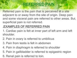 Mechanism of pain | Analgesic system | Pain Physiology | PPTX