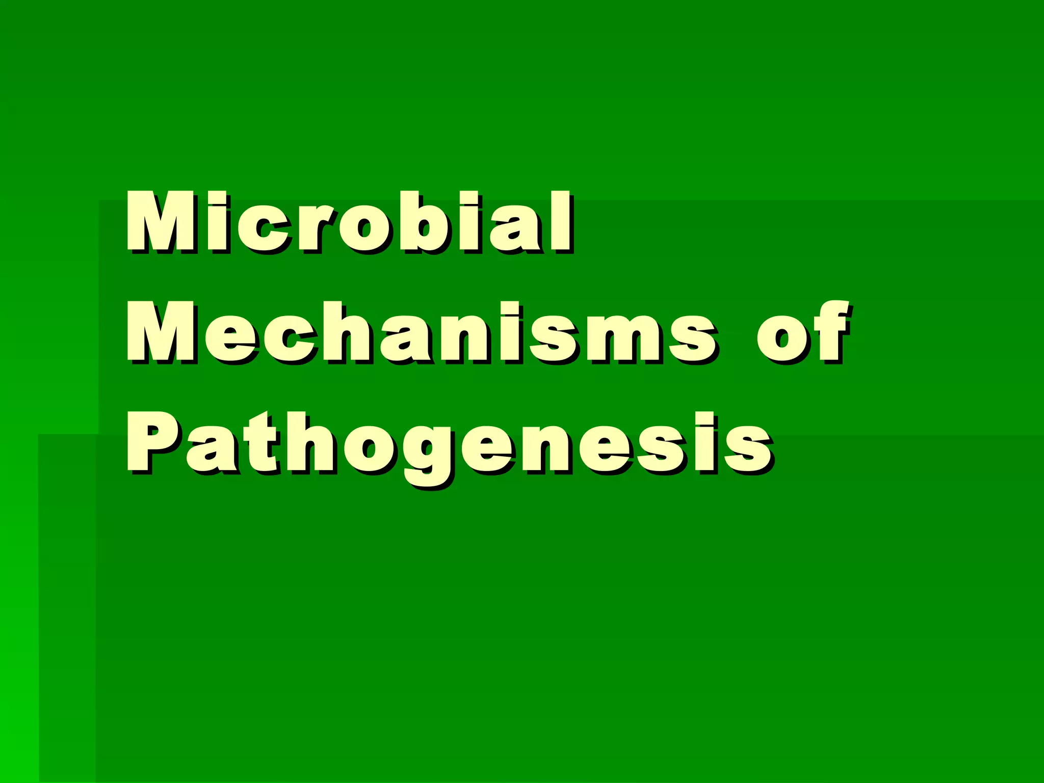 Mechanism Of Pathogenecity | PPT