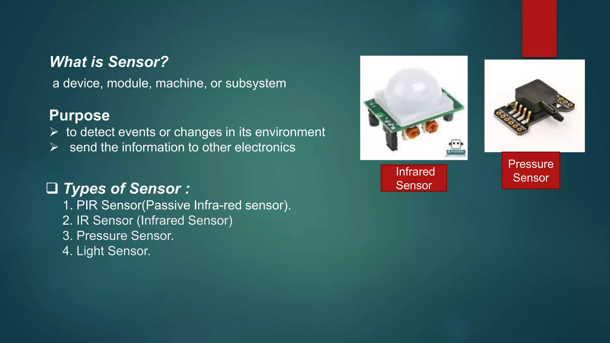 Mechanism of PIR sensor | PPTX