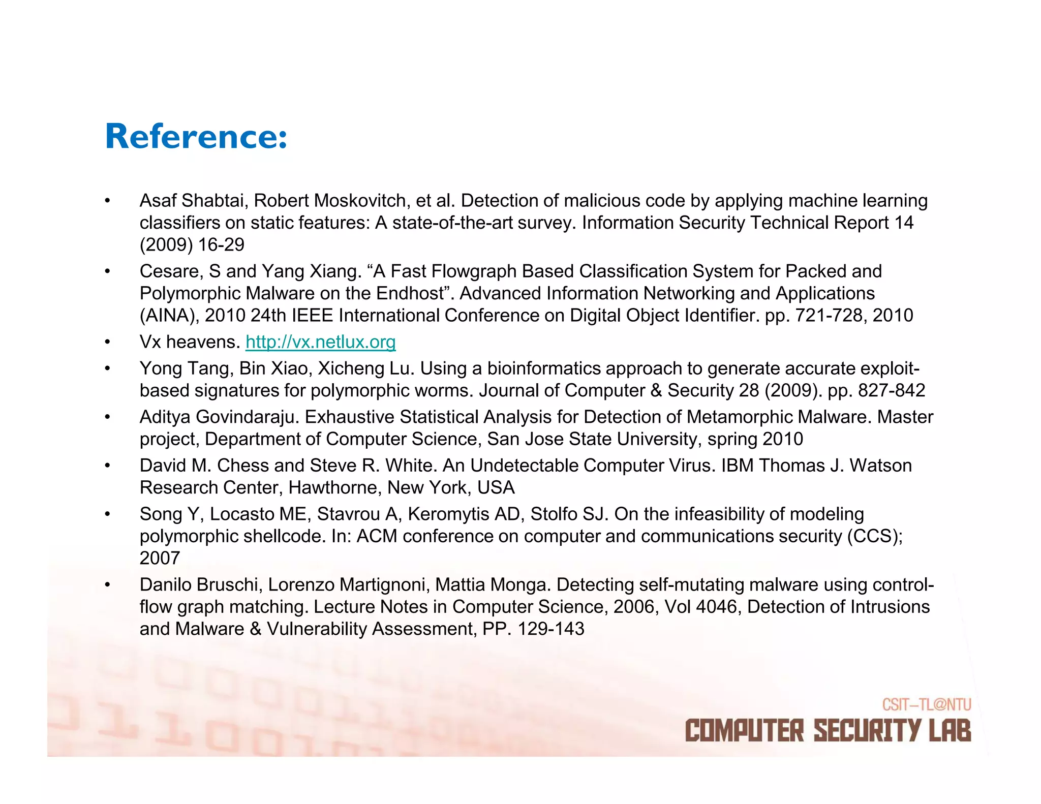 Mechanism Of Polymorphic And Metamorphic Virus | PDF