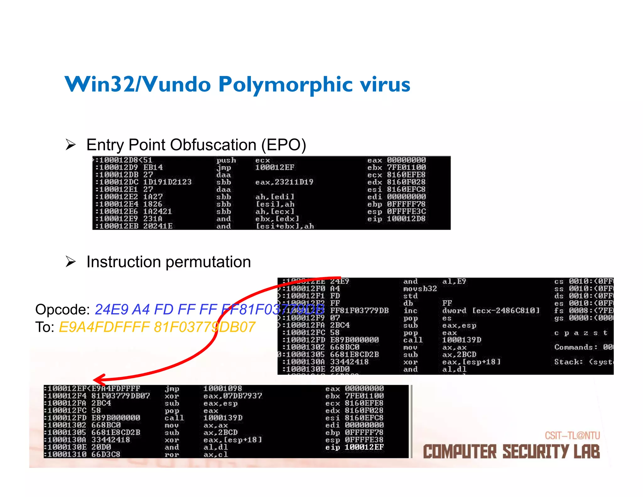 Mechanism Of Polymorphic And Metamorphic Virus | PDF