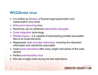 Mechanism Of Polymorphic And Metamorphic Virus | PDF