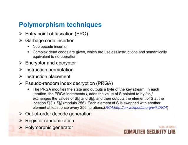 Mechanism Of Polymorphic And Metamorphic Virus | PDF