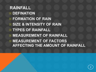 Mechanism of rain | PPT